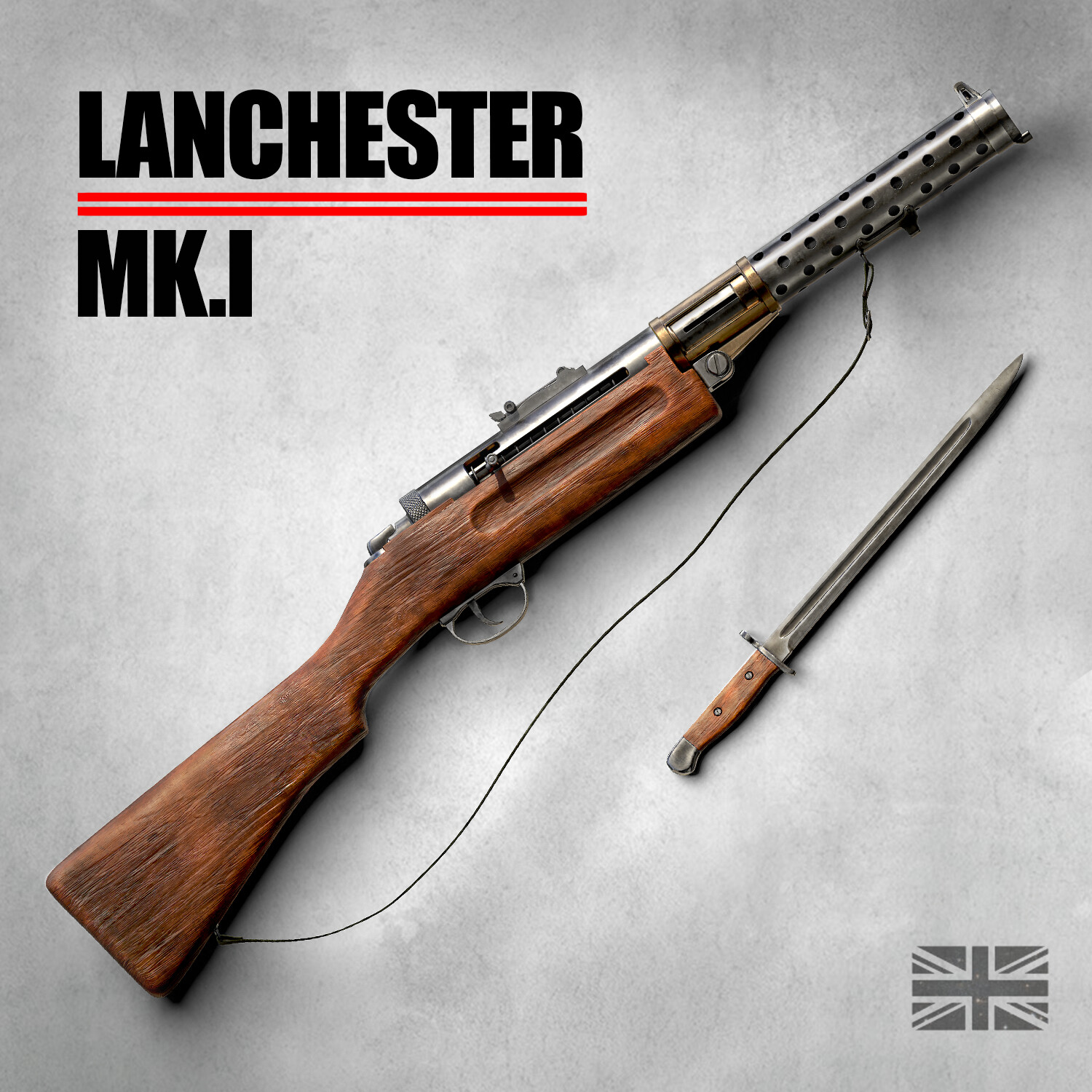 ArtStation - Lanchester Mk.1 Submachine Gun