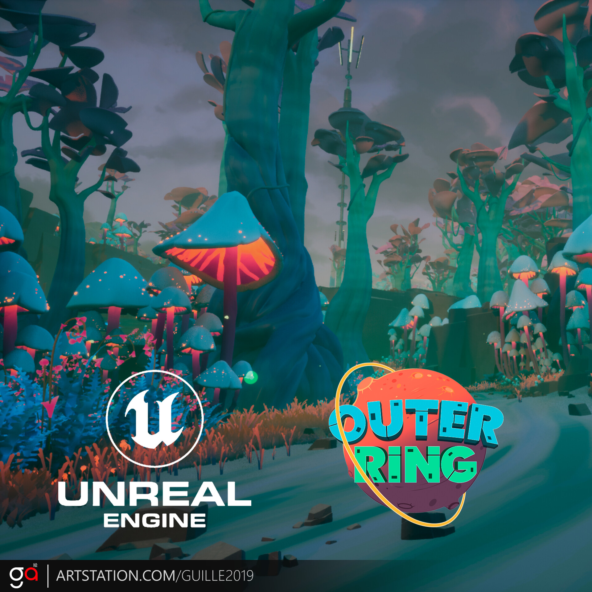 ArtStation - Fungal Forest - Outer Ring MMO