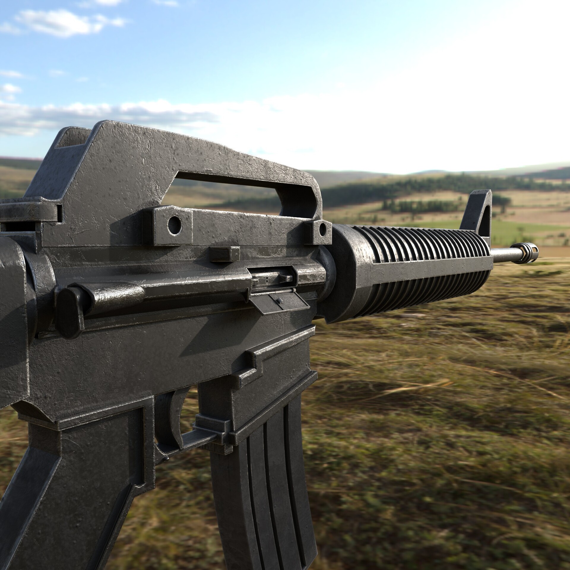 ArtStation - m16 rifle