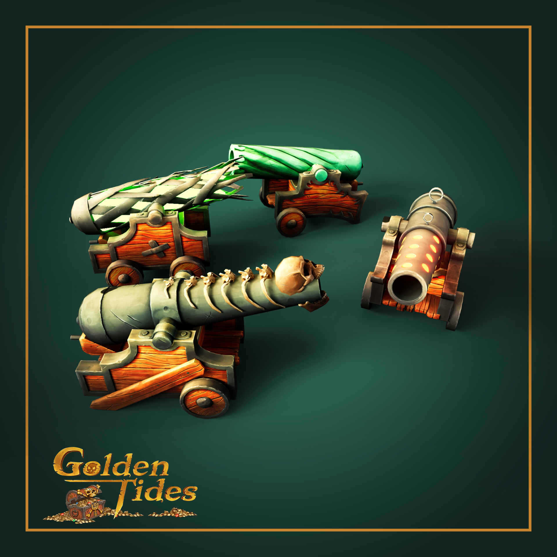 ArtStation - Stylized Cannons