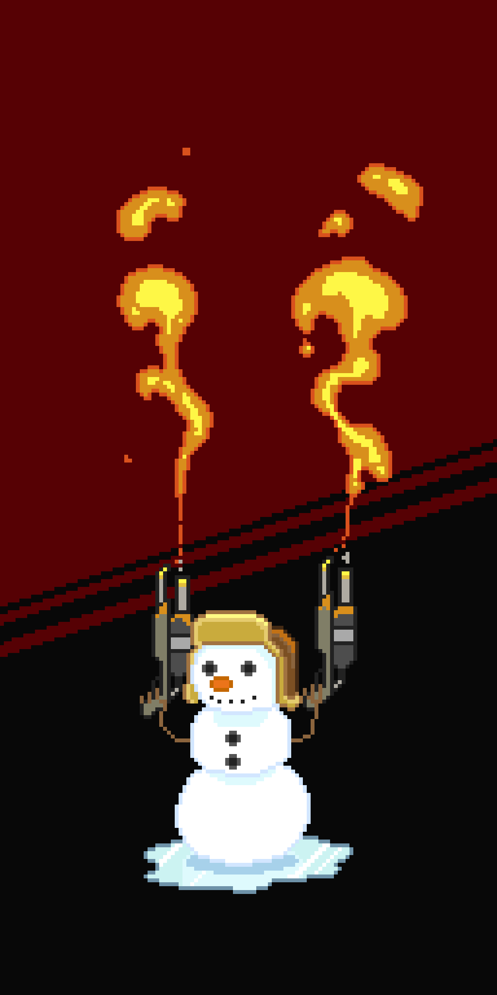 ArtStation - Flamethrower Snowman