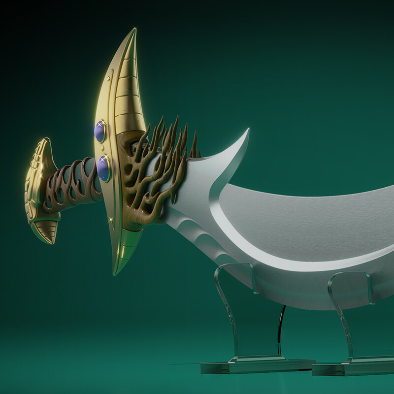 ArtStation - Woodland Elven Scimitar