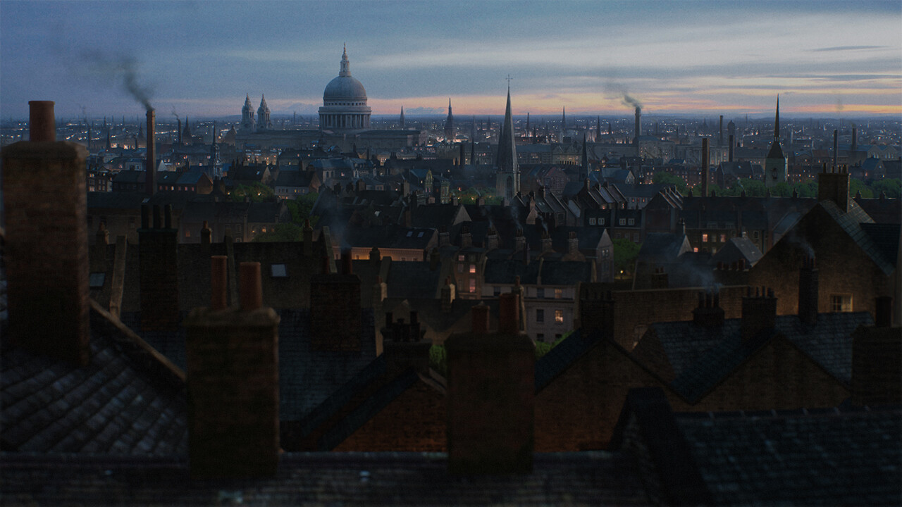 ArtStation - London from the rooftop