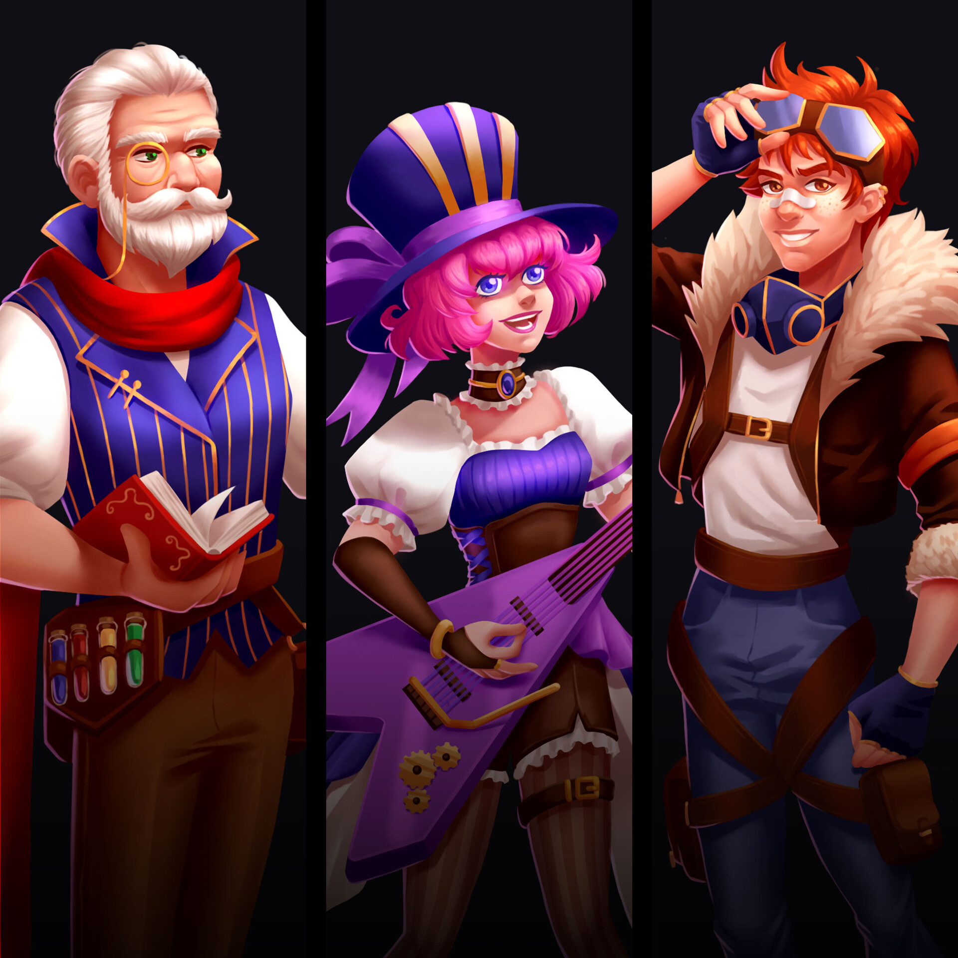 ArtStation - Steampunk characters