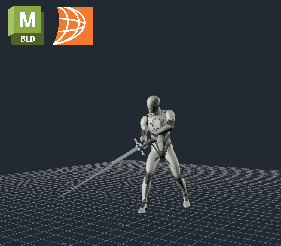 ArtStation - Game-ready idle + sword combo