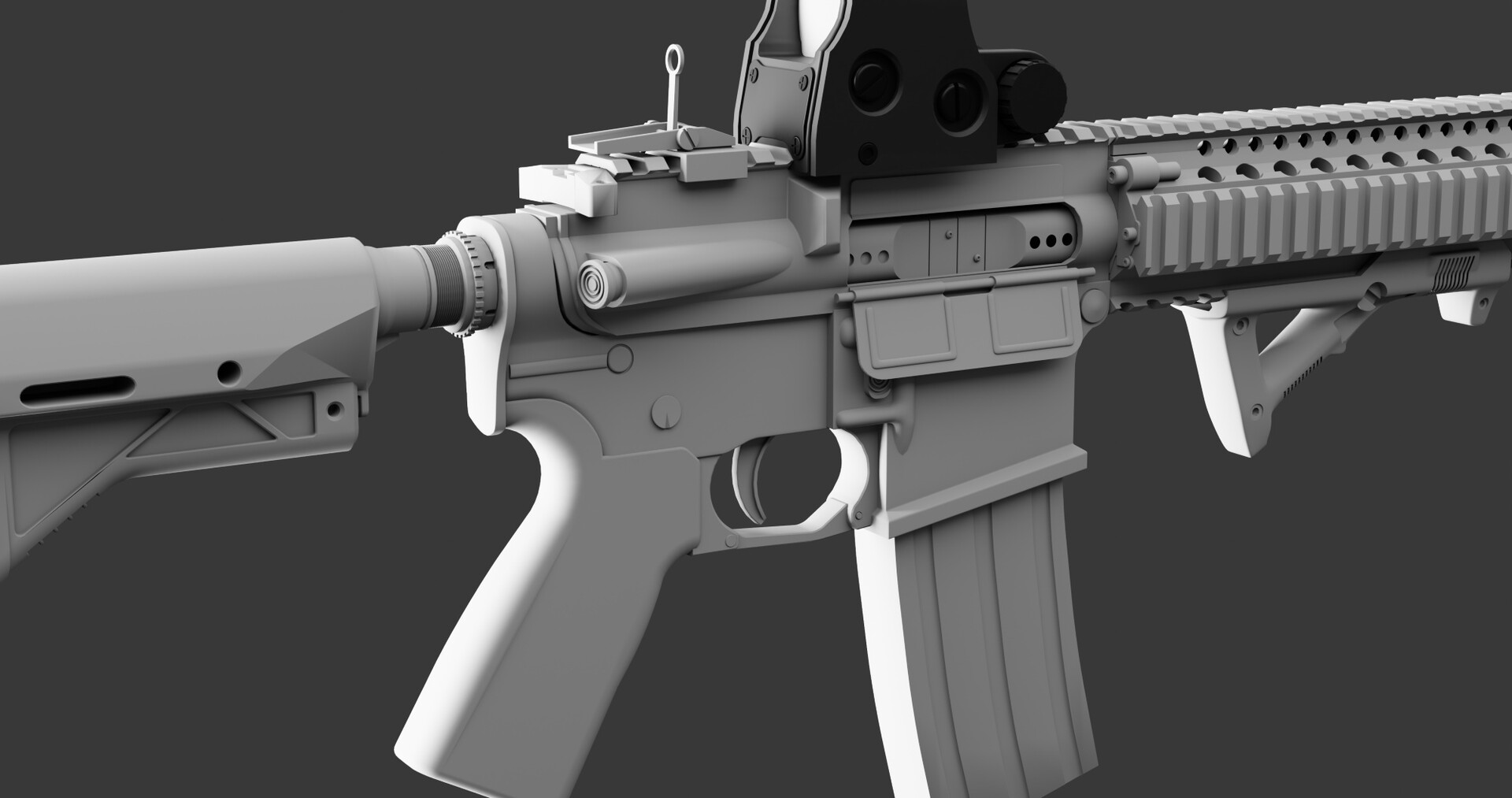 ArtStation - M4a1 SOPMOD