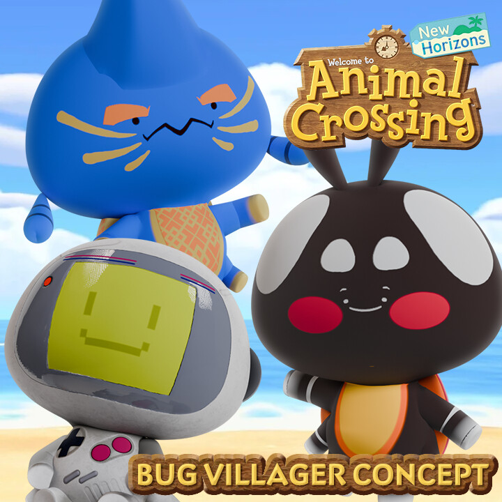 ArtStation - Animal Crossing New Horizons - Bug Villager Concept
