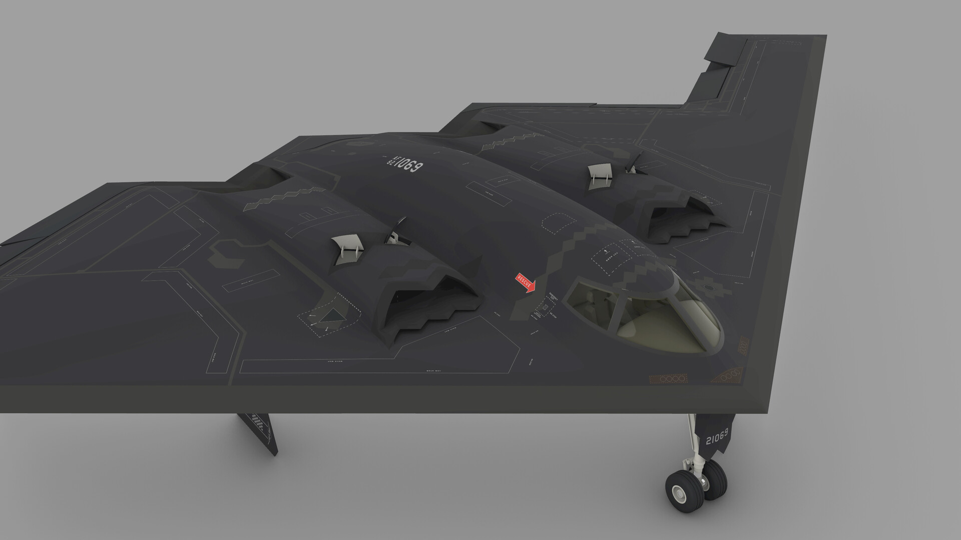 ArtStation - B-2 Spirit Aircraft
