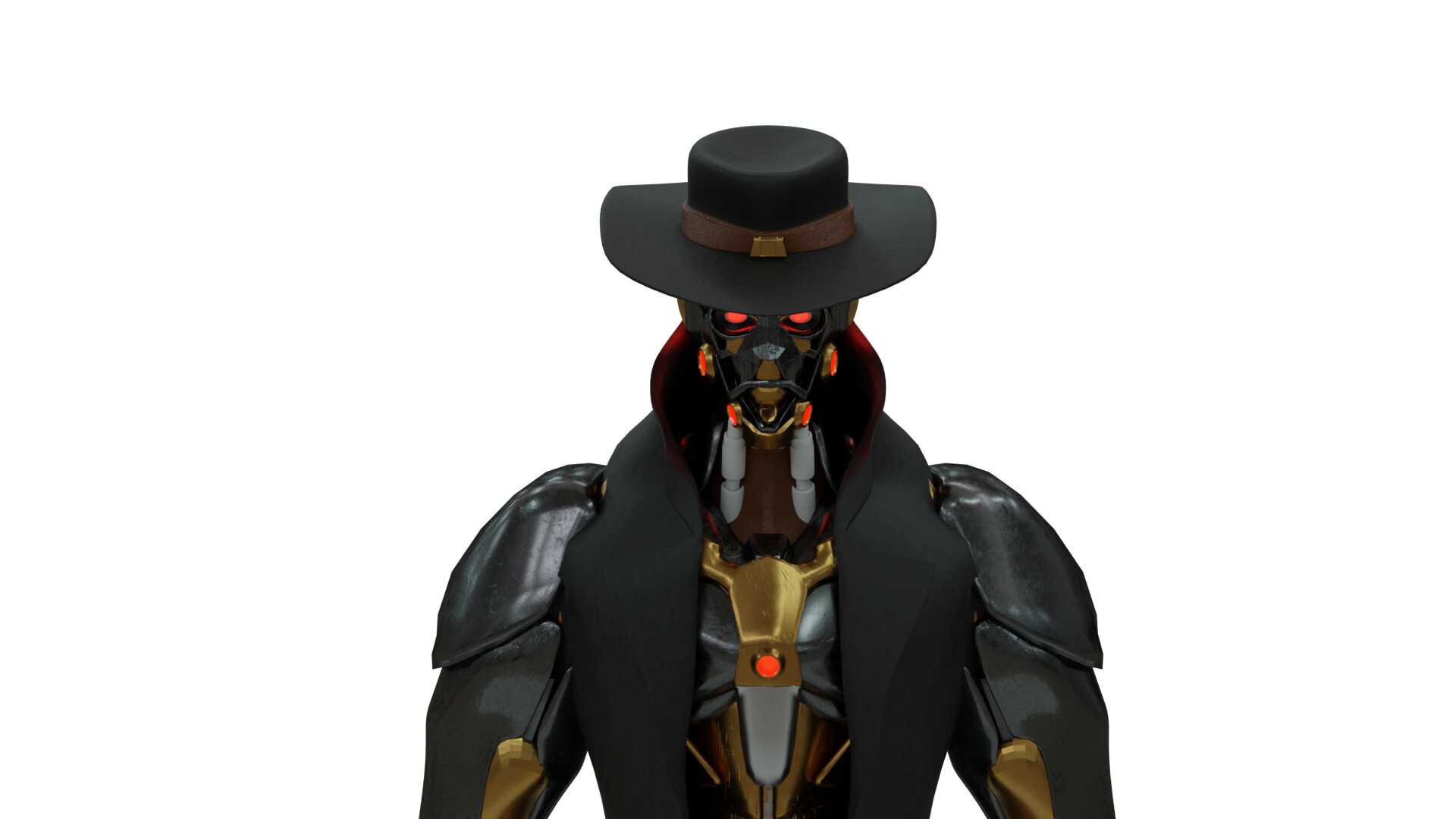 ArtStation - WORK IN PROGRESS- robot cowboy version 2.0