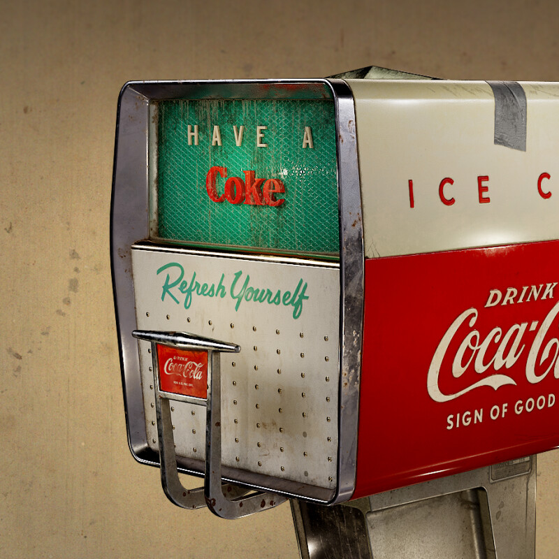 ArtStation - 1958 Coca-Cola dispenser