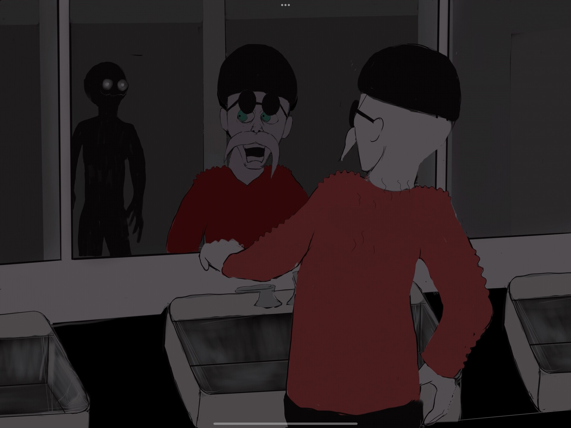 ArtStation - Restroom Break 2D