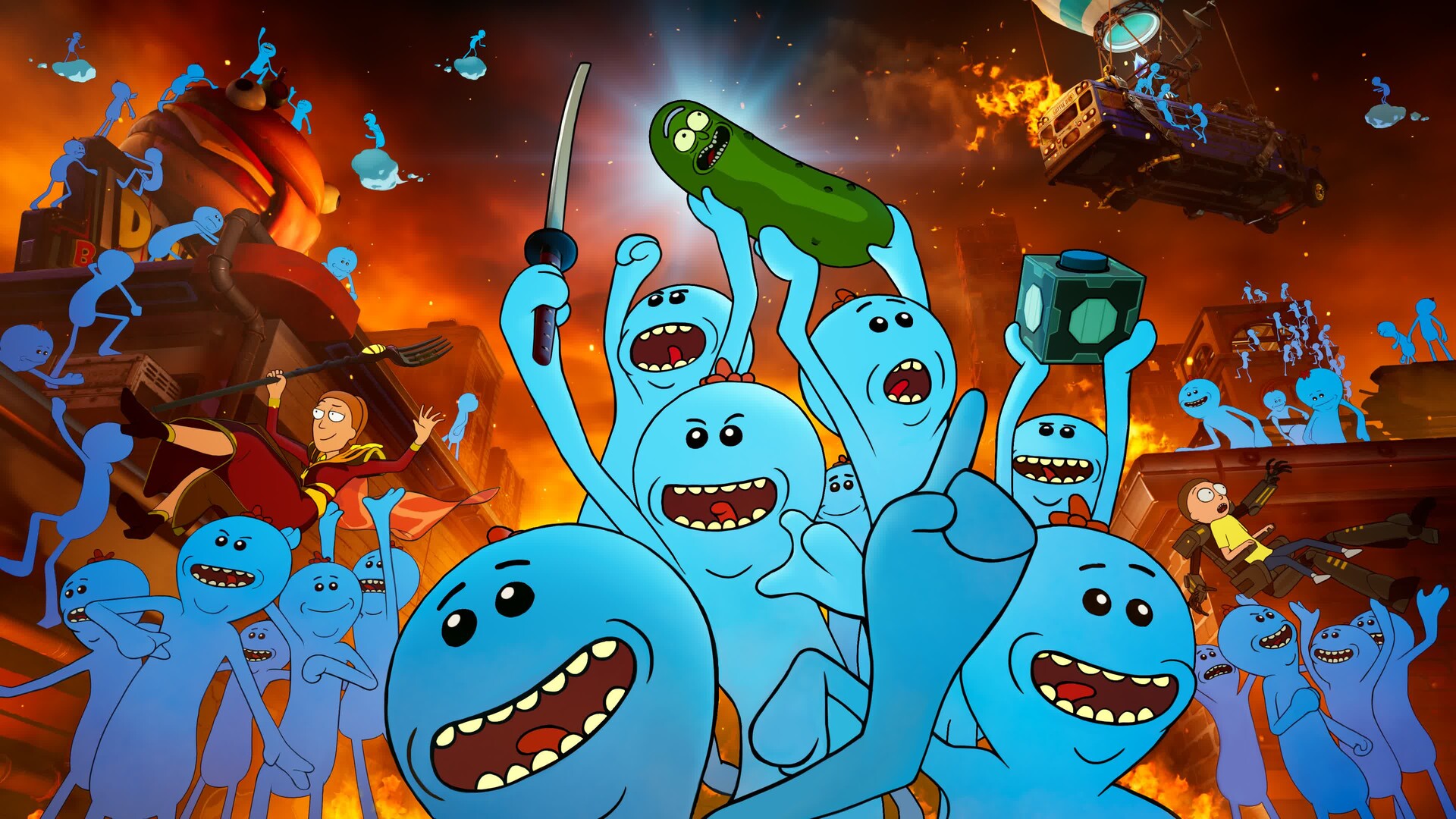 ArtStation - Fortnite - Meeseeks and Destroy Loading Screen