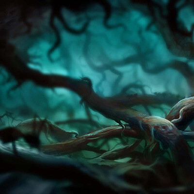ArtStation - Root Cave environment concept art