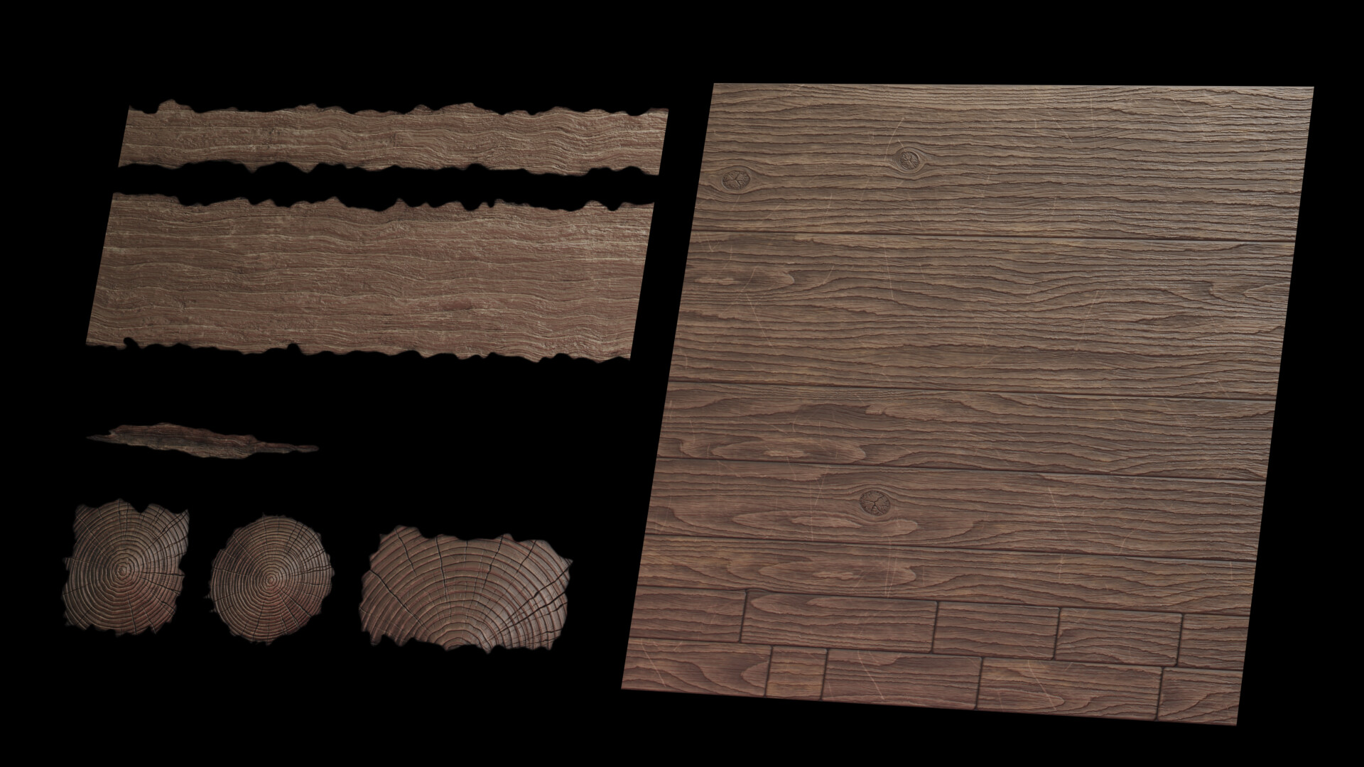 ArtStation - Wooden Trimsheet Study