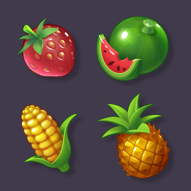 ArtStation - food icons