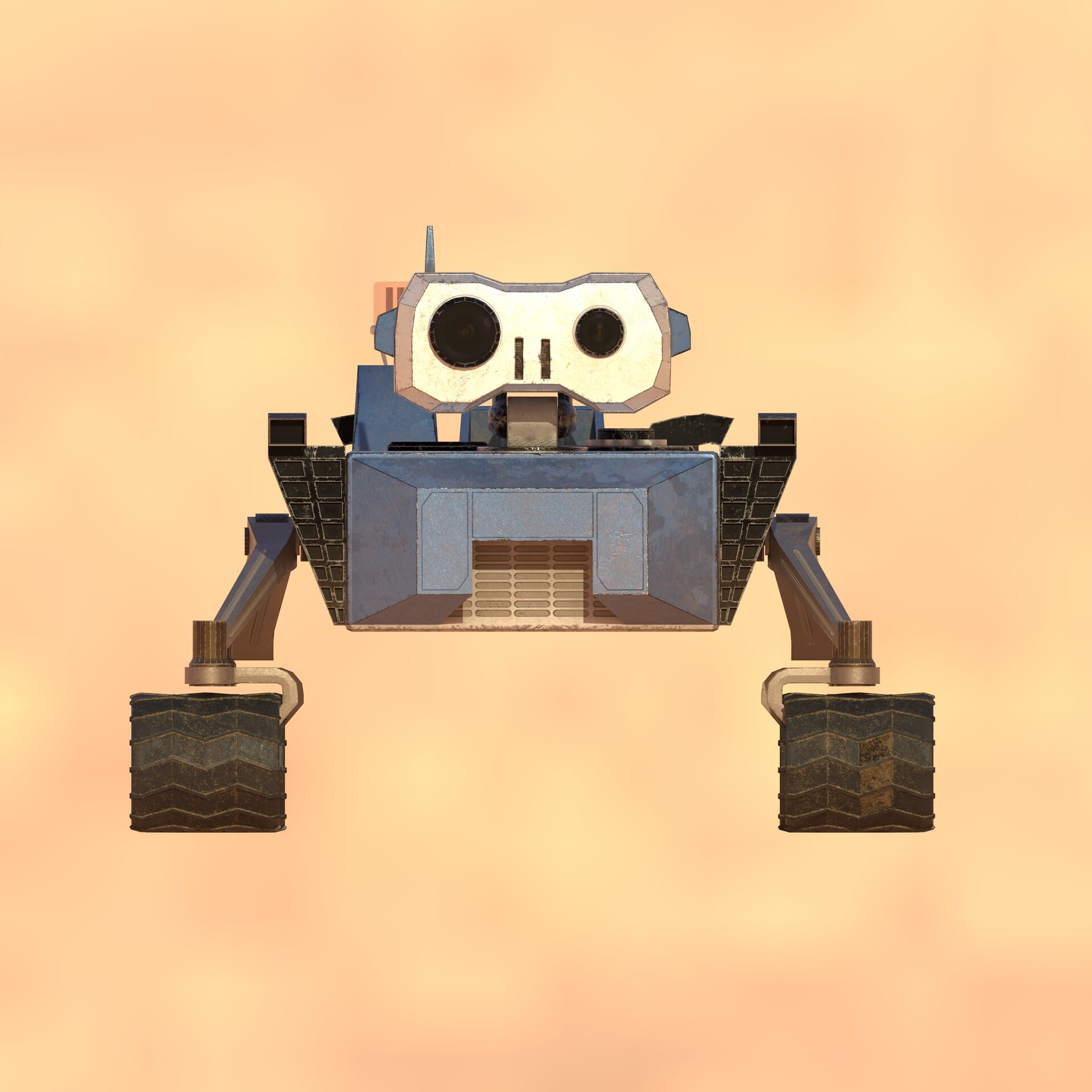 ArtStation - Bot_8 UVs unwrapping and Texturing.