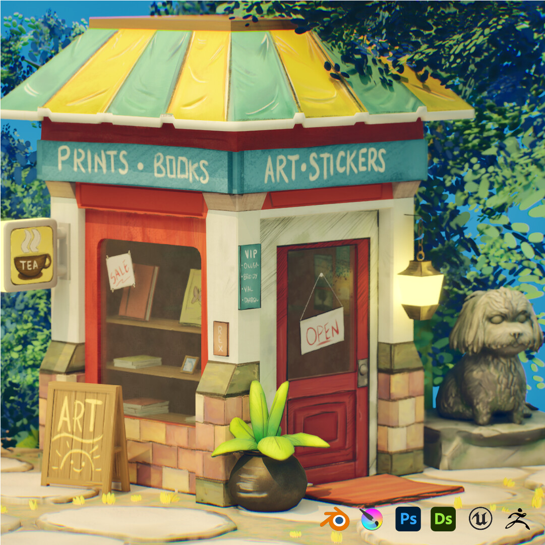 ArtStation - Cute Shop - UE 5