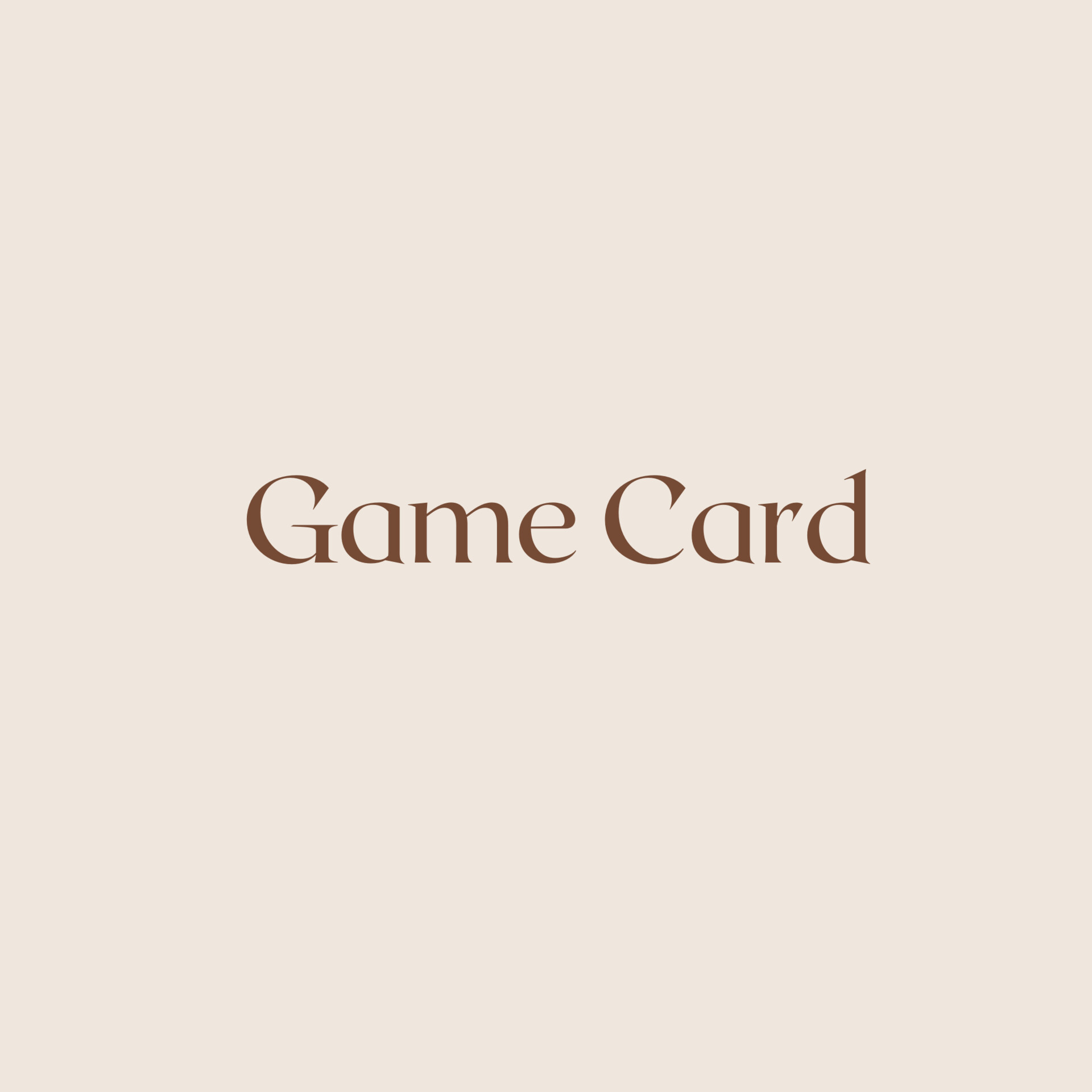 ArtStation - Game card