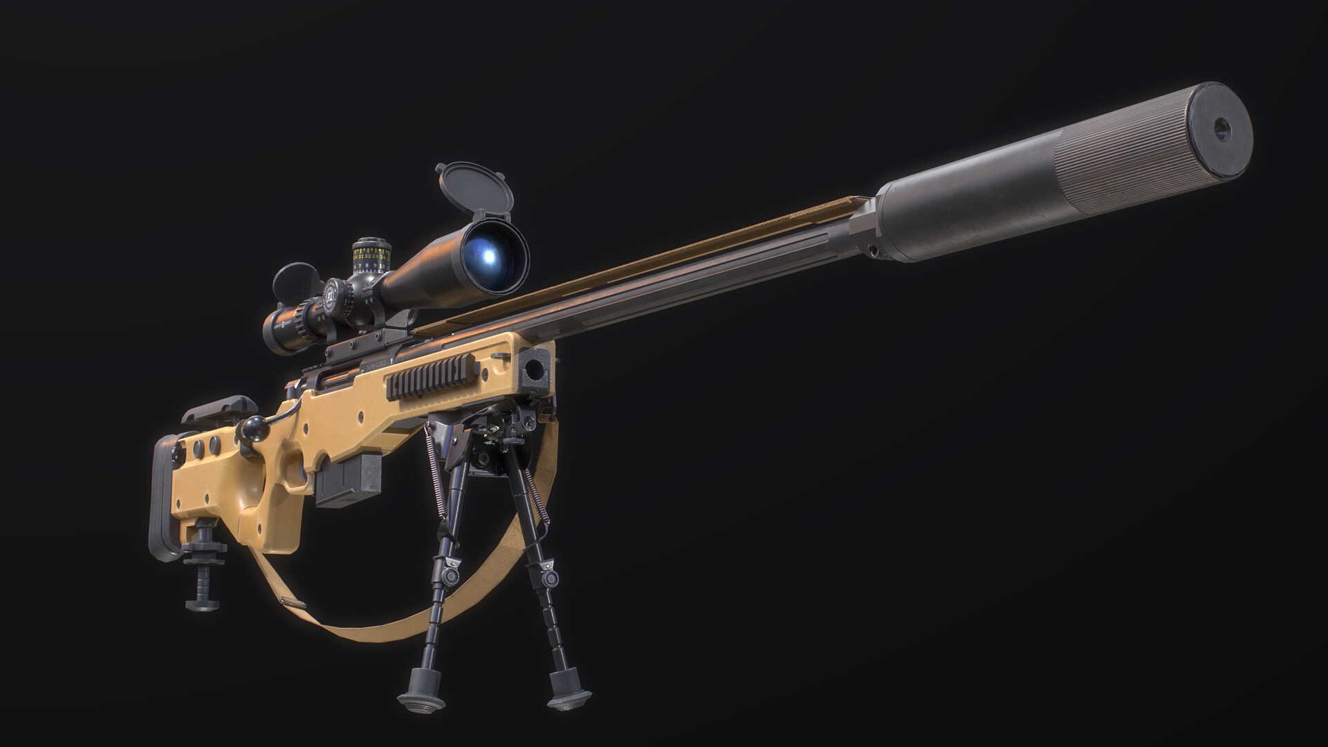 ArtStation - AWM L115A3 Sniper Rifle