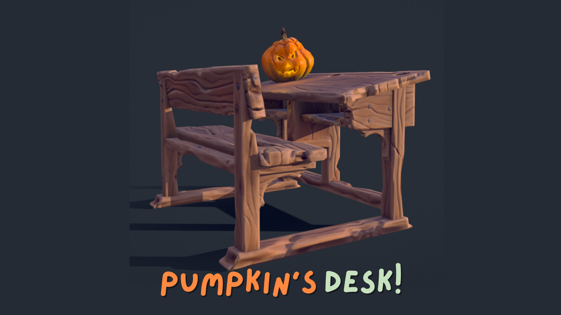 ArtStation - Old School Desk