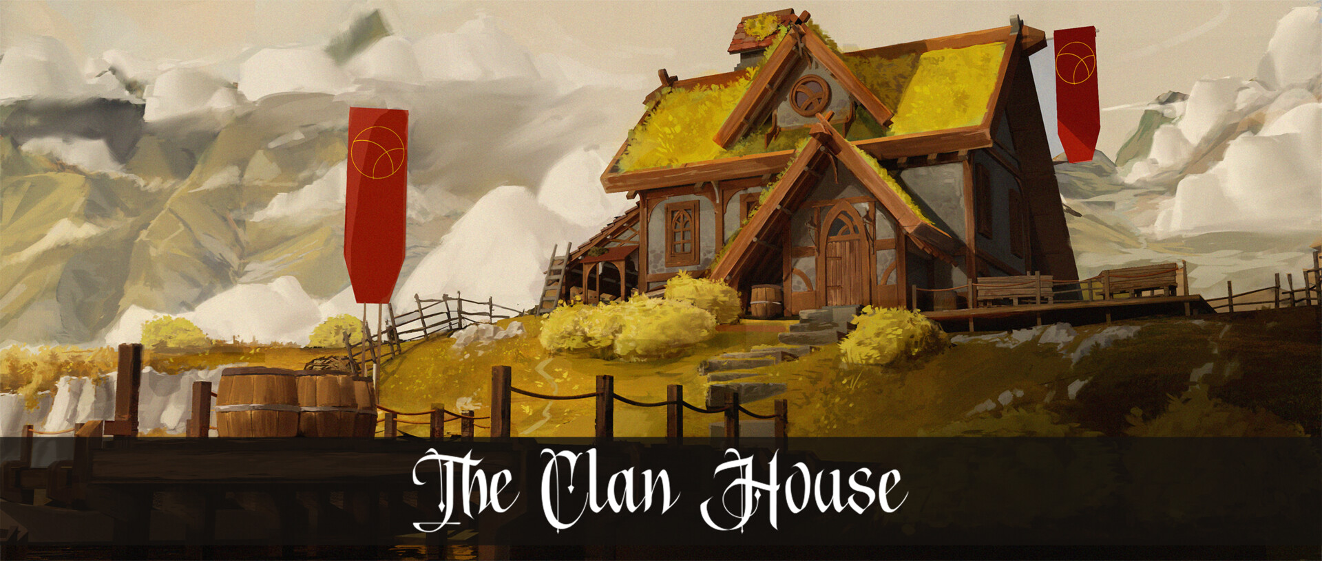 ArtStation - VILLAGE CLAN HOUSE