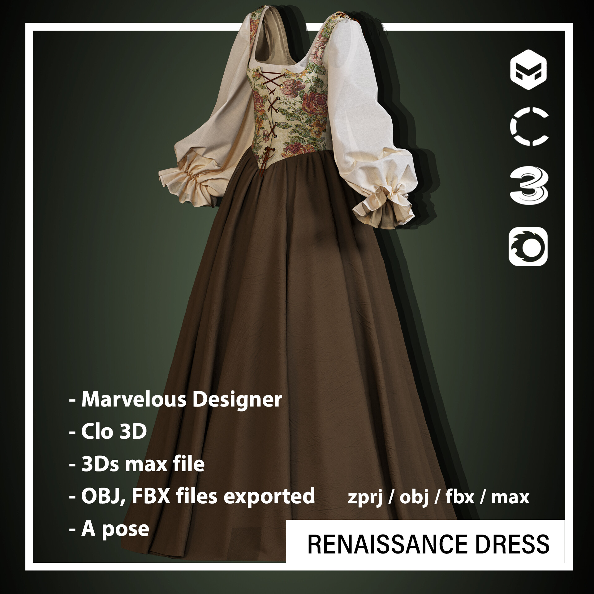 ArtStation - RENAISSANCE DRESS
