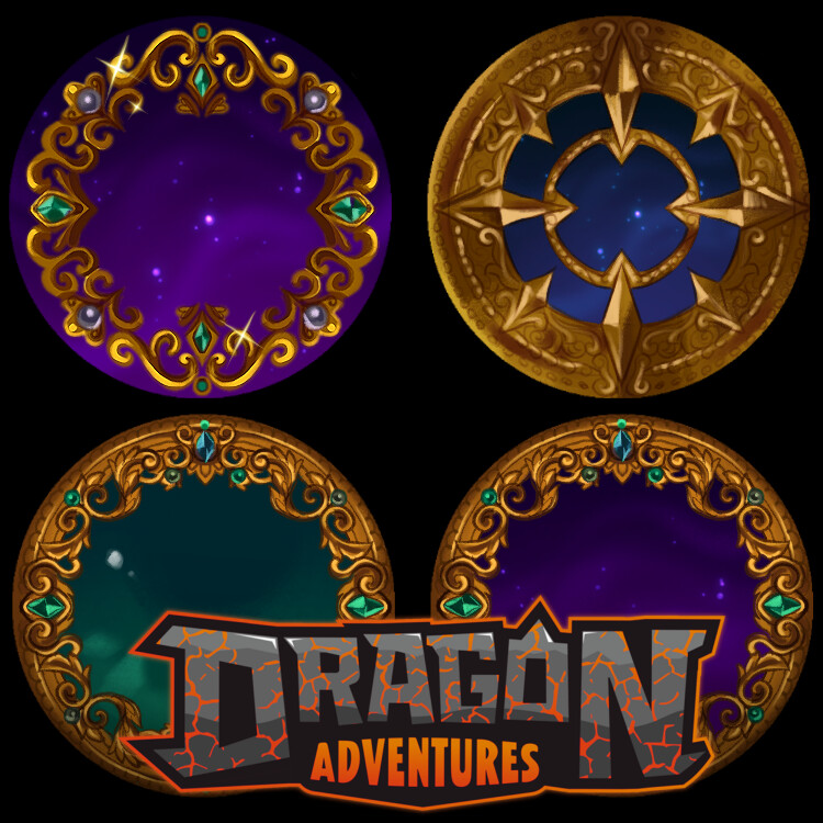 ArtStation - 2D Asset Artwork - Dragon Adventures