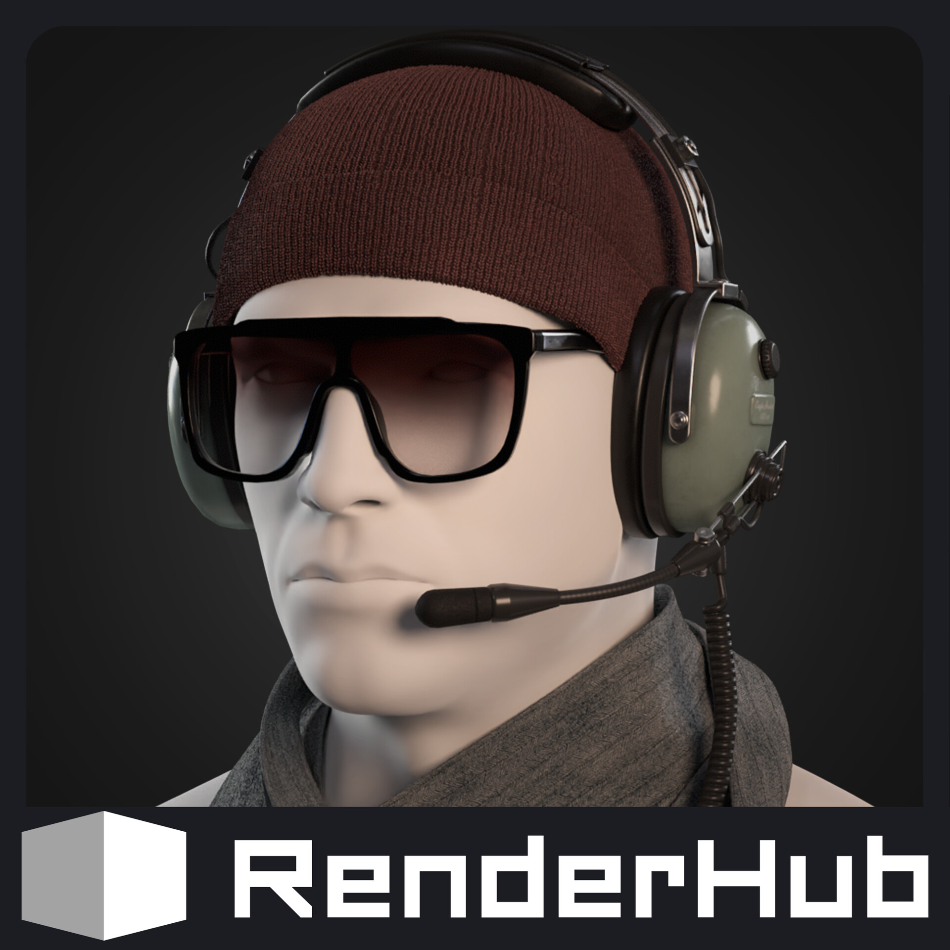 ArtStation - The Pilot Head