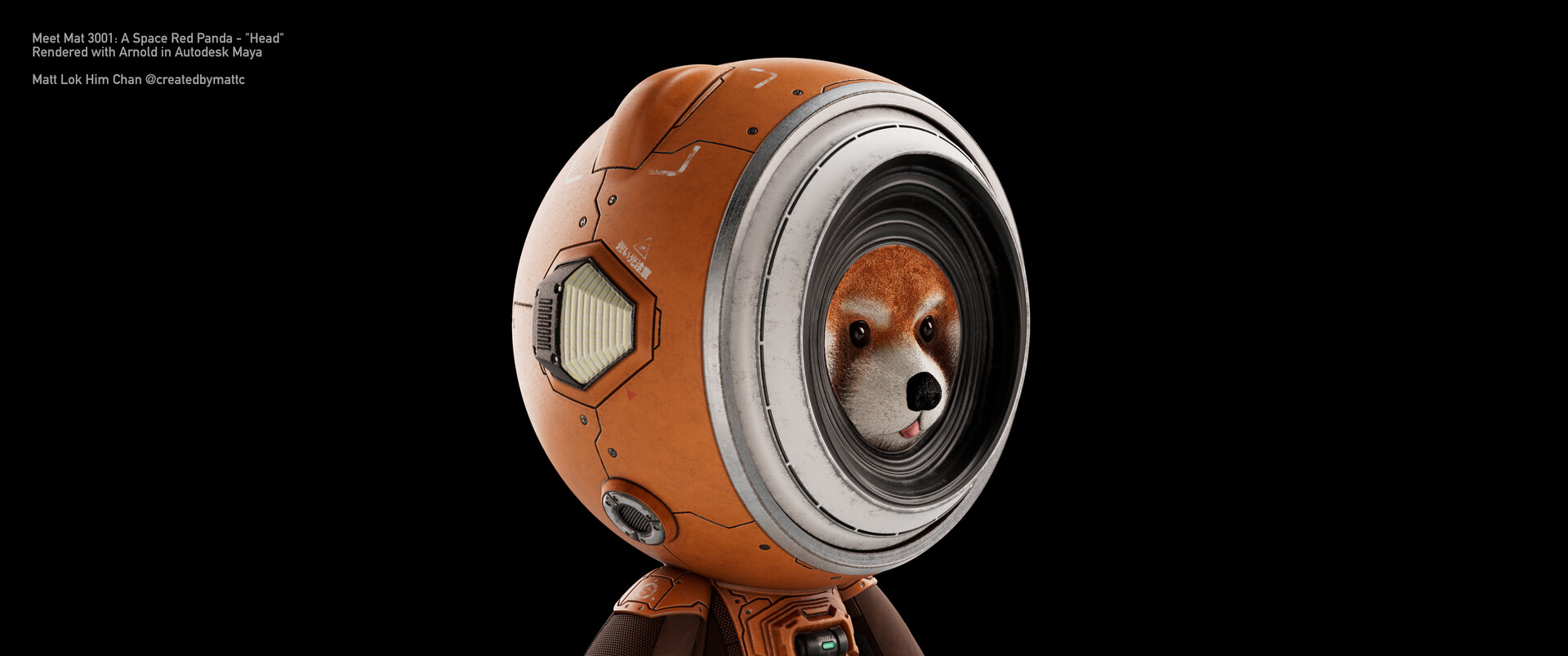 ArtStation - Meet Mat 3001: A Space Red Panda (Additional Arnold Renders)