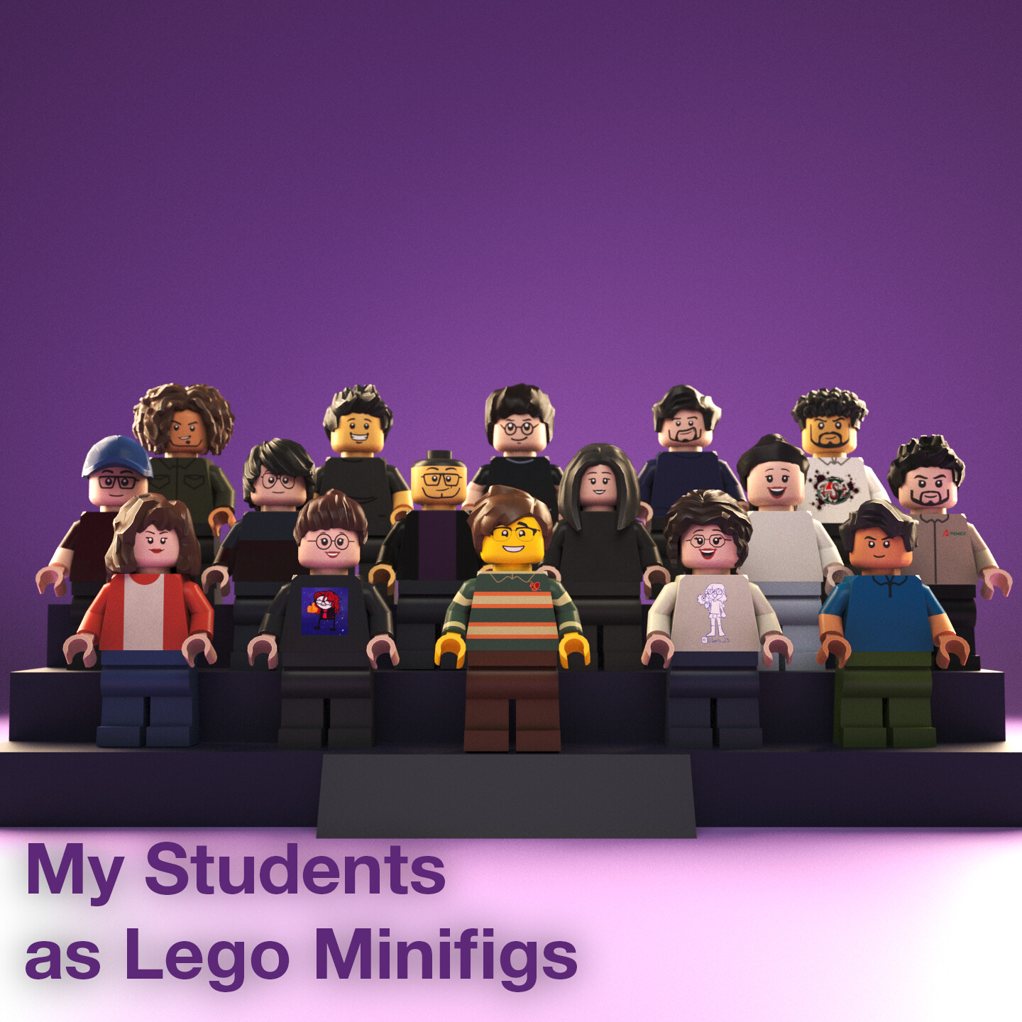ArtStation - My Students as Lego Minifigs