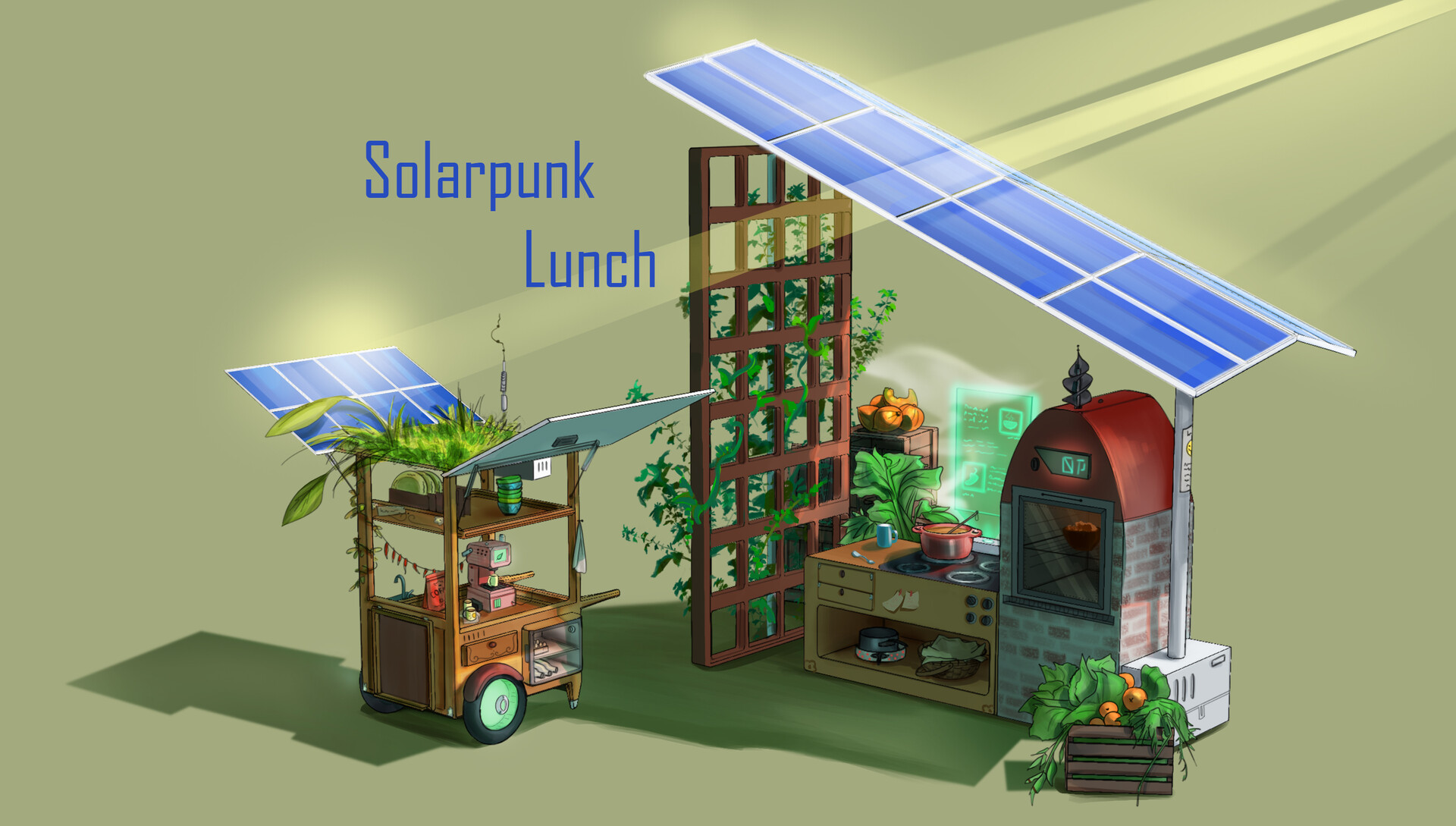 ArtStation - Solarpunk Lunch