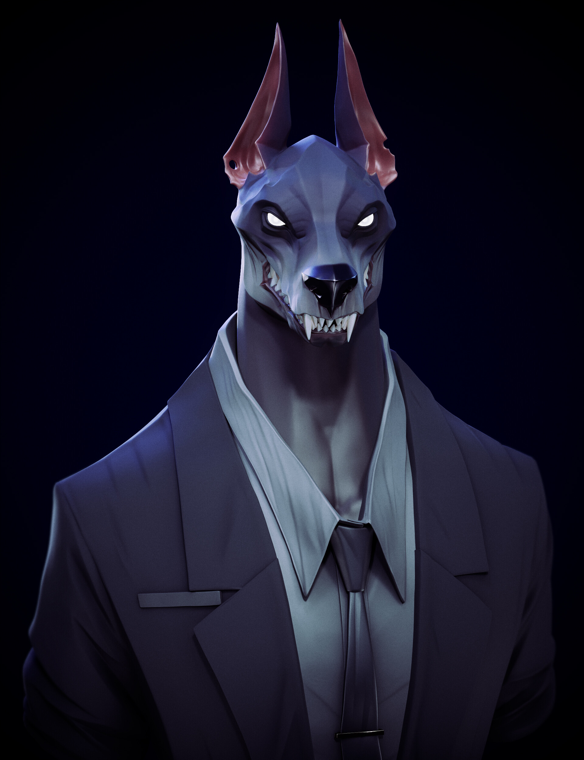 ArtStation - Doberman Vampire