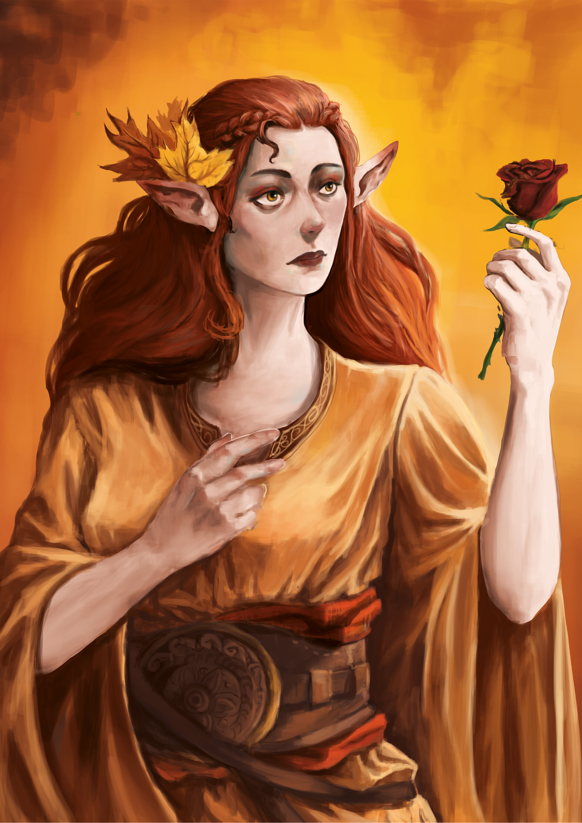 ArtStation - Ceana Morrígna, Four seasons of an Eladrin (Commission)