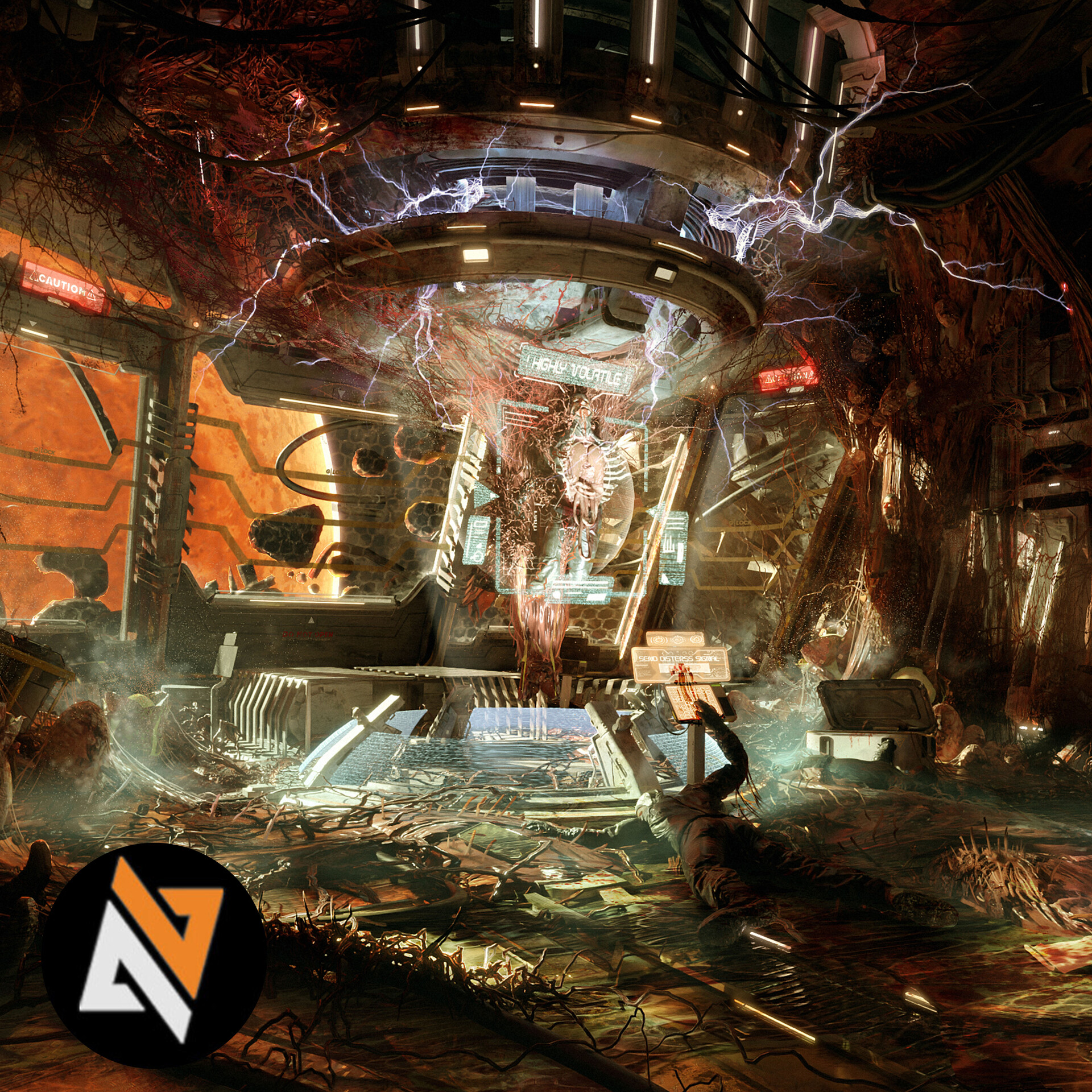 ArtStation - Cosmic Nexus Battleground / Control Room