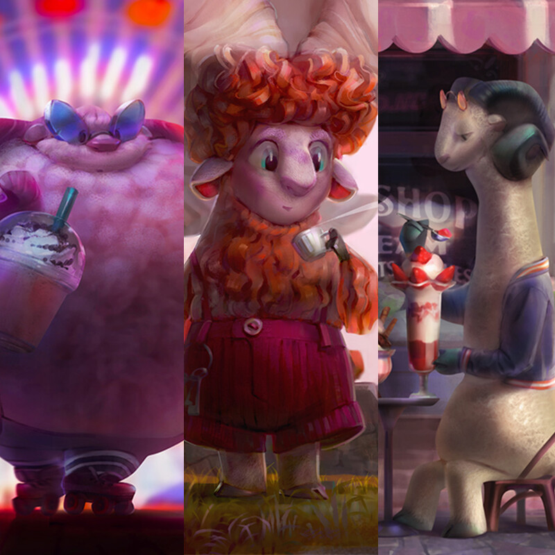 ArtStation - Sheeple Illustrations