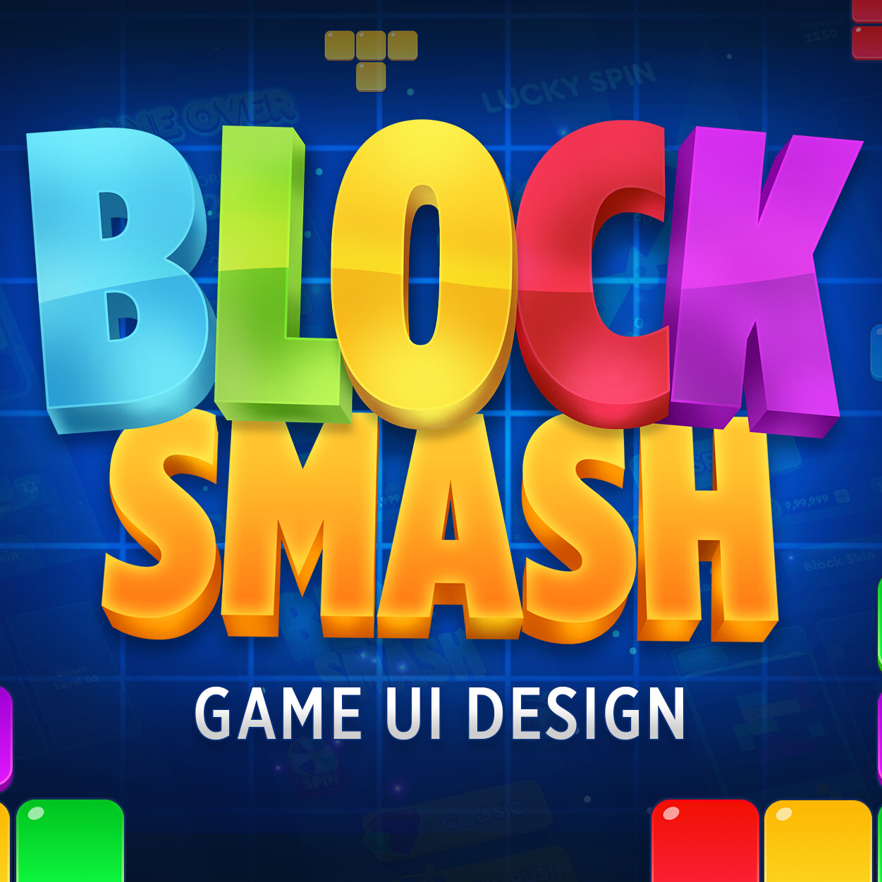 ArtStation - Block Puzzle Game UI/UX Design - Block Smash