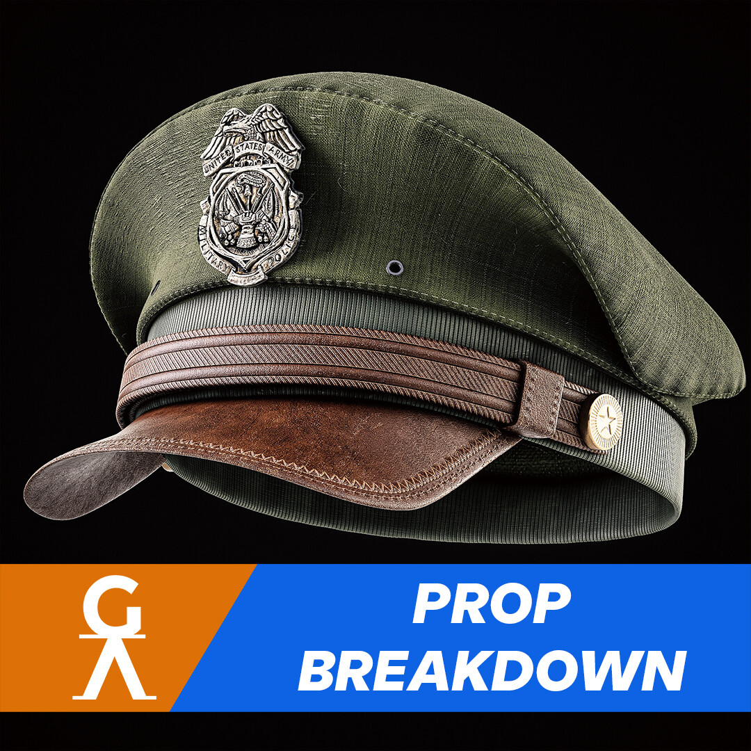 ArtStation - Military Cap - Prop Breakdown - Mehdi Beheshti