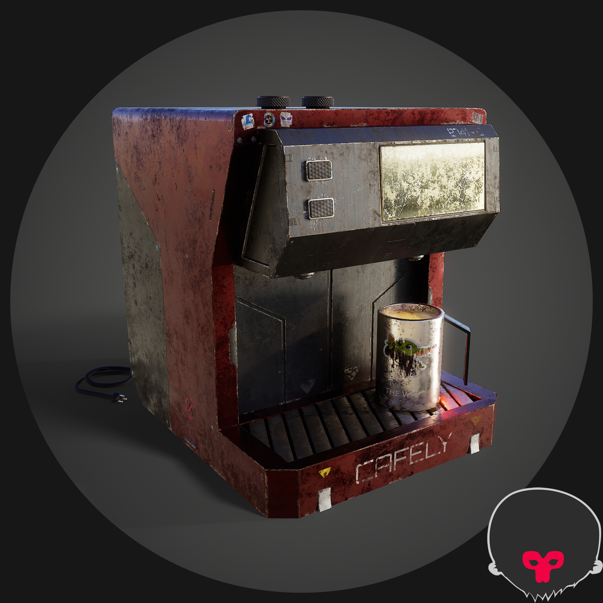 ArtStation - Cyberpunk Coffee Machine