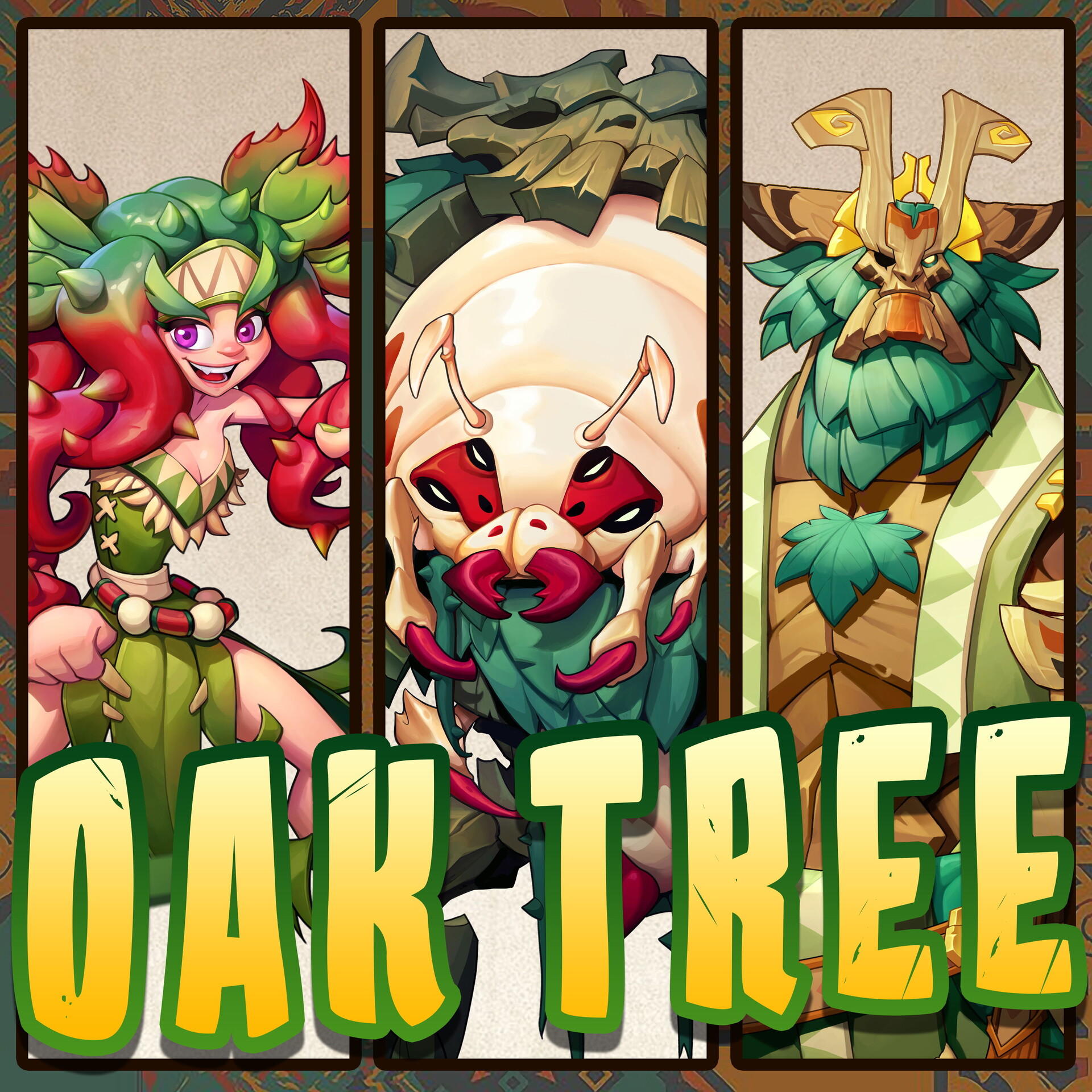 ArtStation - Four winds oak tree