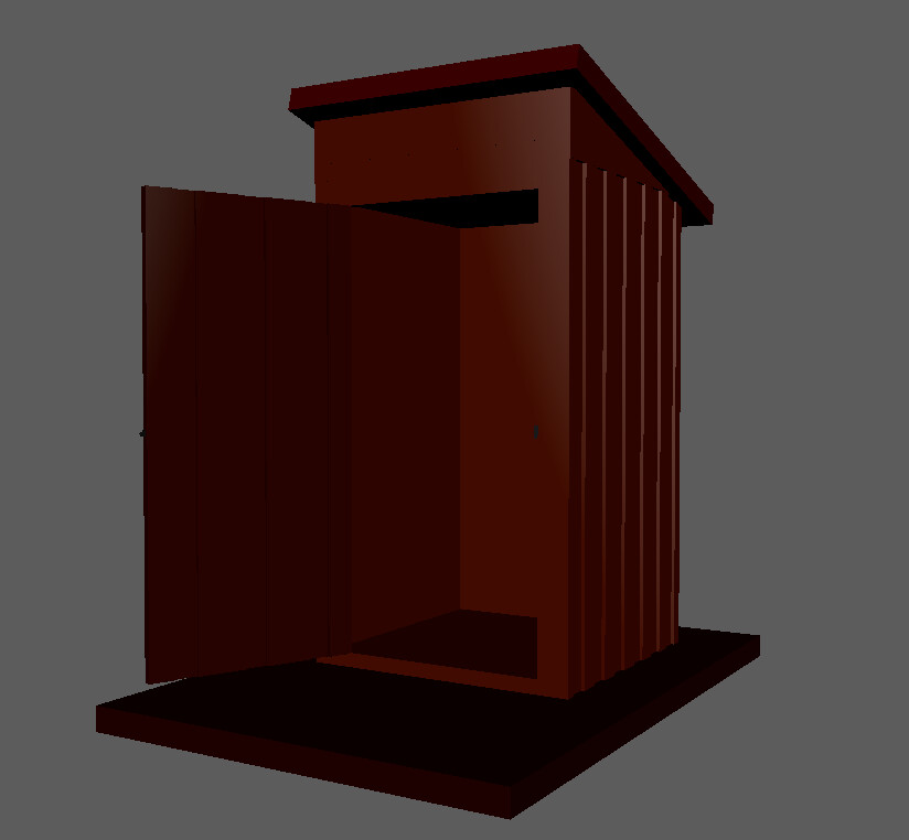 ArtStation - Low-Poly Shed