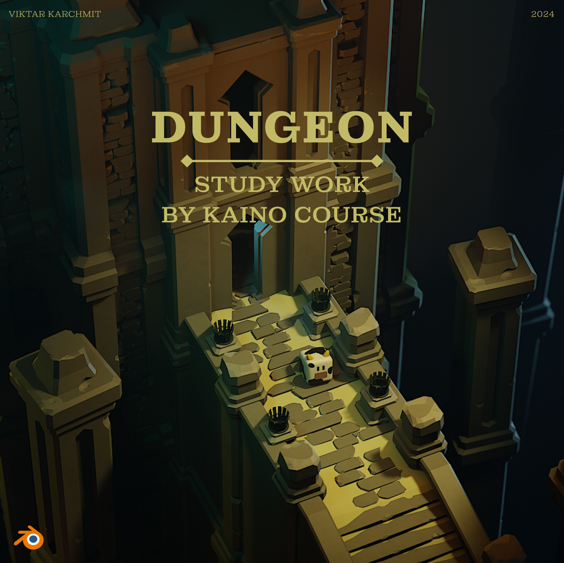 ArtStation - "Dungeon" Study work by Kaino course