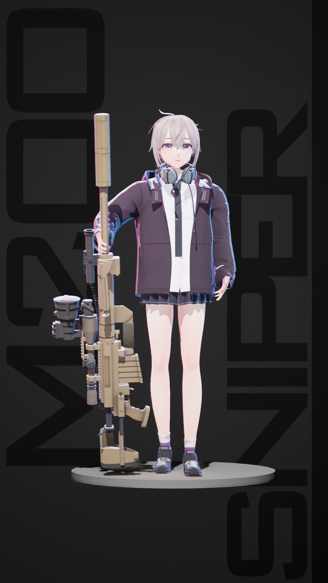ArtStation - M200 girl from Girls Frontline