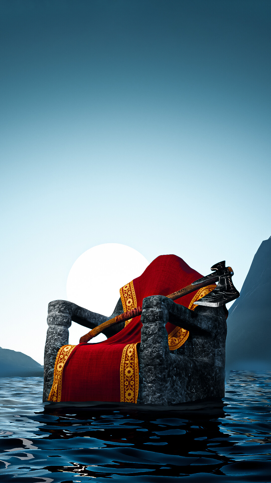 ArtStation - NORSE MITHOLOGY THRONE - ENVIRONMENT 3D MODELING-MAYA