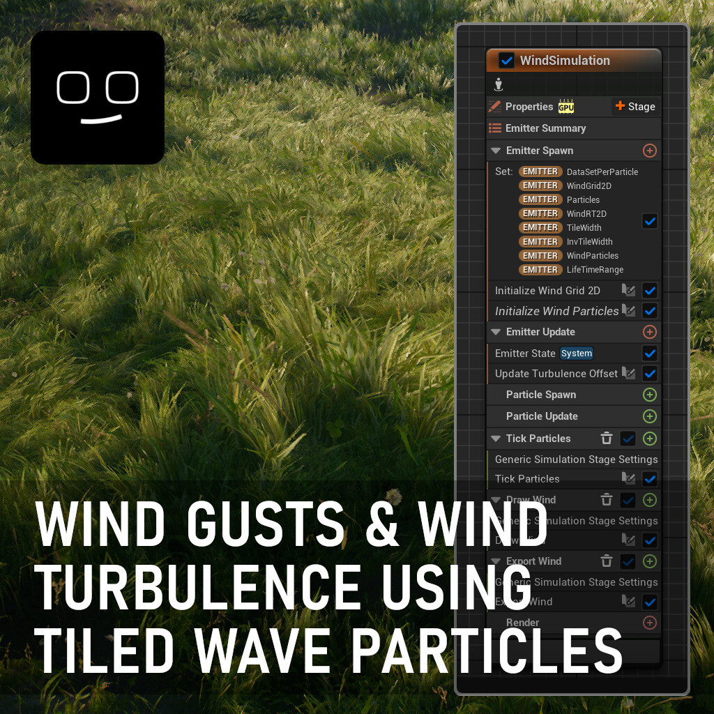 ArtStation - Unreal Engine System - Niagara-Driven 2D Wind System
