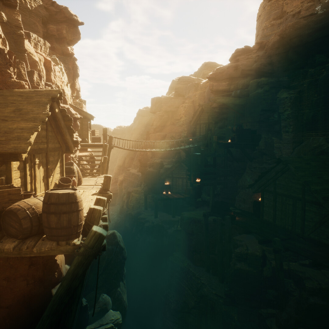 ArtStation - Canyon Outpost