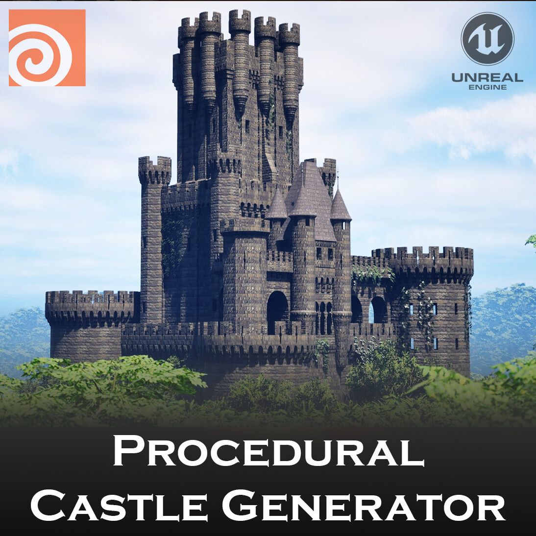 ArtStation - Procedural Tower Generator + Butrón Castle