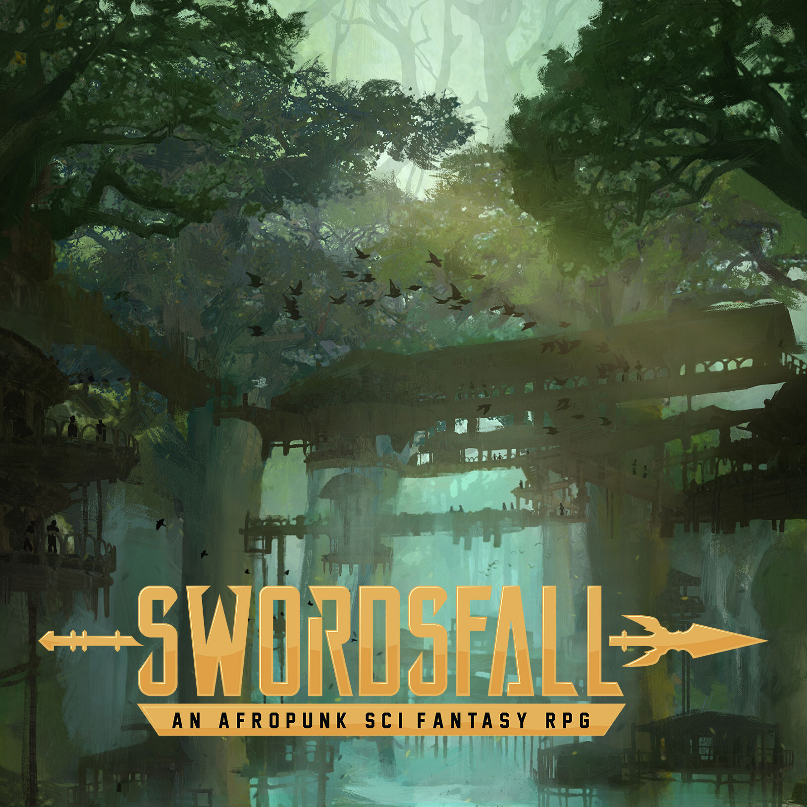 ArtStation - Swordsfall - Garuda Waterfalls