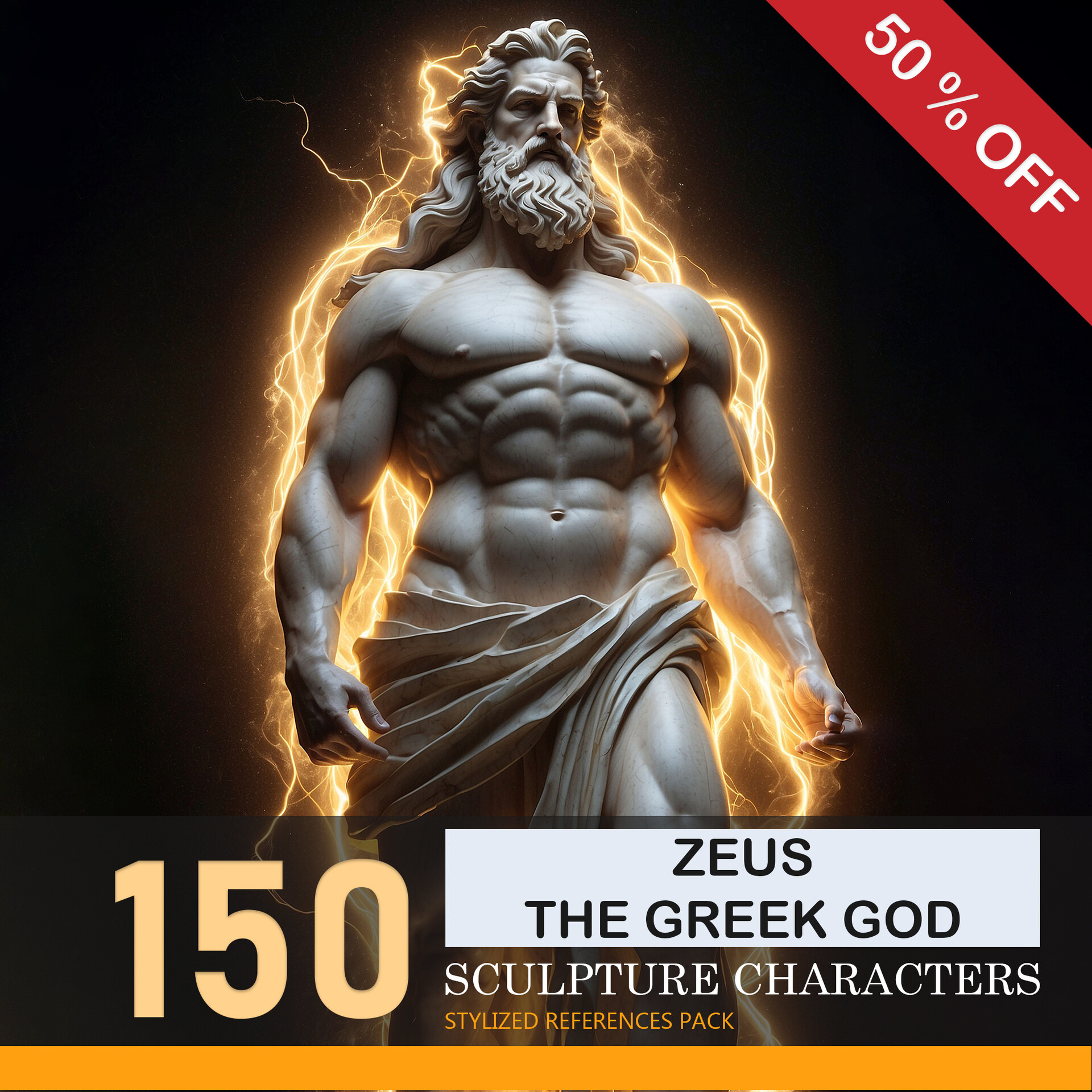 ArtStation - Get a 50% discount on Zeus the Greek God-4K-Sculpting ...