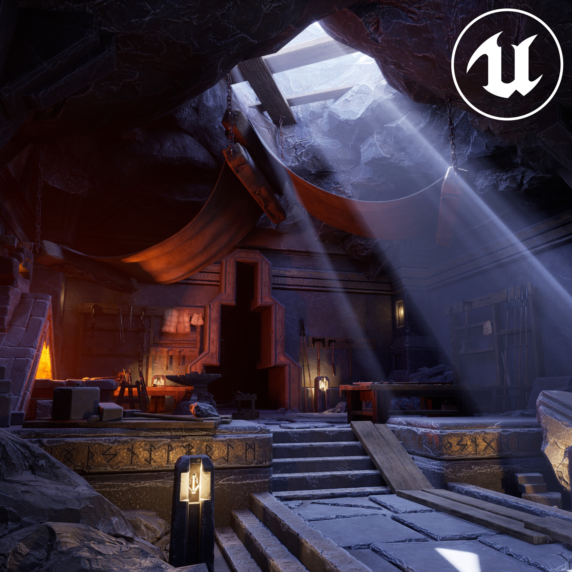 ArtStation - Durthane's Deep - Dwarf Forge