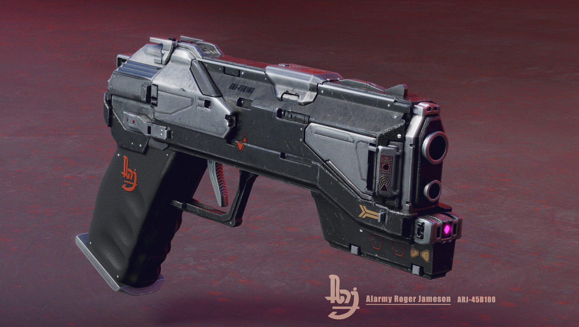 ArtStation - Sci-Fi HandGun Design